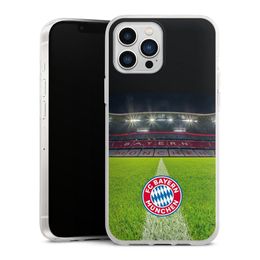 DeinDesign iPhone 13 Pro Max Handy Silikon H&uuml;lle Case transparent Handyh&uuml;lle Stadium Fc Bayern M&uuml;nchen Fcb Silikon Case