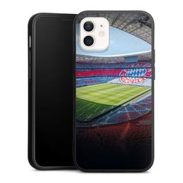 DeinDesign iPhone 12 mini Handy Premium Silikon H&uuml;lle Handyh&uuml;lle schwarz Case Fcb Stadium Fc Bayern M&uuml;nchen Silikon Premium Case