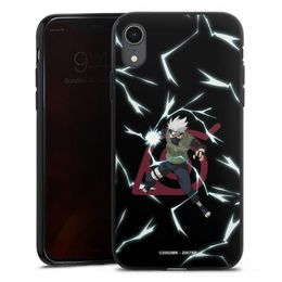 DeinDesign iPhone Xr Handy Silikon H&uuml;lle Case schwarz Handyh&uuml;lle Naruto Shippuden Official Licensed Product Kakashi