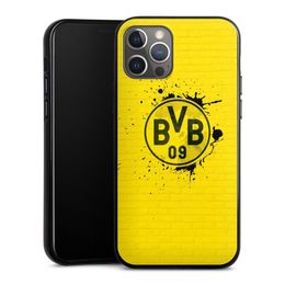 DeinDesign iPhone 12 Pro Handy Silikon H&uuml;lle Case schwarz Handyh&uuml;lle Bvb Official Licensed Product Borussia Dortmund
