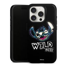 DeinDesign iPhone 15 Pro Handy Panzer Handyhülle robuste Outdoor Hülle Schutzhülle glänzend Disney Lilo & Stitch Official Licensed Product Tough Case