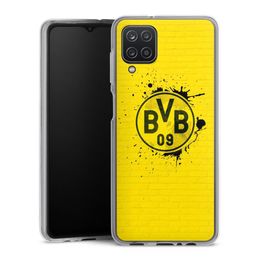 DeinDesign Galaxy A12 Handy Silikon H&uuml;lle Case transparent Handyh&uuml;lle Borussia Dortmund Official Licensed Product Bvb Silikon Case