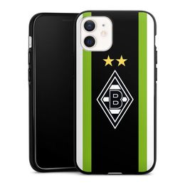 DeinDesign iPhone 12 Handy Silikon H&uuml;lle Case schwarz Handyh&uuml;lle Logo Gladbach Borussia M&ouml;nchengladbach