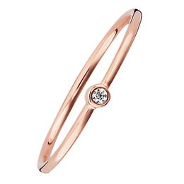 CAI CAÏ Silberring Caï Damenring, Zirkonia, rosa, 56