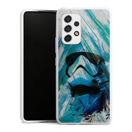 DeinDesign Galaxy A53 5G Handy Silikon H&uuml;lle Case wei&szlig; Handyh&uuml;lle Colourful Star Wars Stormtrooper Silikon Case