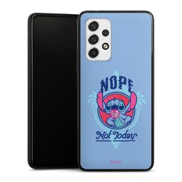 DeinDesign Galaxy A53 5G Handy Silikon H&uuml;lle Case schwarz Handyh&uuml;lle Disney Sayings Lilo & Stitch