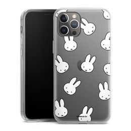 DeinDesign iPhone 12 Pro Max Handy Silikon H&uuml;lle Case transparent Handyh&uuml;lle Muster Miffy Transparent Silikon Case
