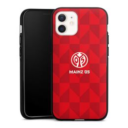 DeinDesign iPhone 12 Handy Silikon H&uuml;lle Case schwarz Handyh&uuml;lle Official Licensed Product Merchandise Mainz 05