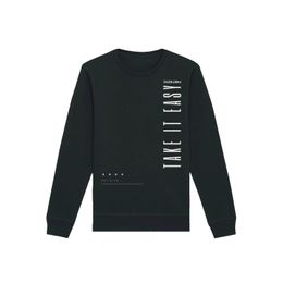 F4NT4STIC Sweatshirt Take It Easy Print, schwarz, XL