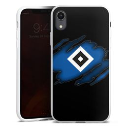 DeinDesign iPhone Xr Handy Silikon H&uuml;lle Case wei&szlig; Handyh&uuml;lle Official Licensed Product Hsv Hamburger Sv Silikon Case