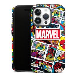 DeinDesign iPhone 14 Pro Handy Panzer Handyh&uuml;lle robuste Outdoor H&uuml;lle Schutzh&uuml;lle matt Muster Comic Marvel Tough Case