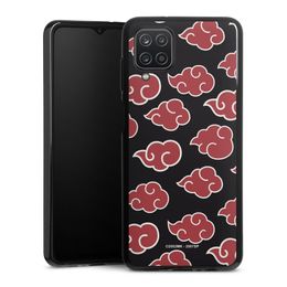 DeinDesign Galaxy A12 Handy Silikon H&uuml;lle Case schwarz Handyh&uuml;lle Akatsuki Pattern Naruto Shippuden