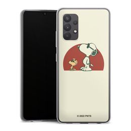 DeinDesign Galaxy A32 4G Handy Silikon H&uuml;lle Case transparent Handyh&uuml;lle Snoopy Official Licensed Product Kindheit Silikon Case
