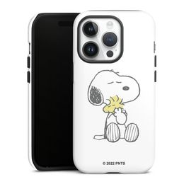 DeinDesign iPhone 14 Pro Handy Panzer Handyh&uuml;lle robuste Outdoor H&uuml;lle Schutzh&uuml;lle matt Snoopy Love Peanuts Tough Case