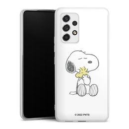 DeinDesign Galaxy A53 5G Handy Silikon H&uuml;lle Case transparent Handyh&uuml;lle Snoopy Peanuts Love Silikon Case