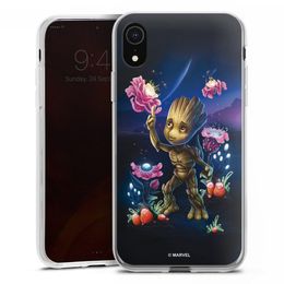 DeinDesign iPhone Xr Handy Silikon H&uuml;lle Case transparent Handyh&uuml;lle Baby Groot Marvel Guardians Of The Galaxy Silikon Case