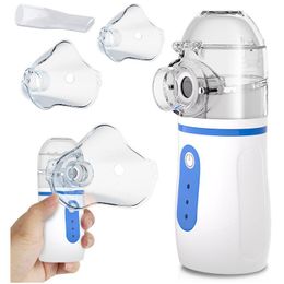 HENGDA Tragbar Inhalator Vernebler für Kinder Erwachsene.ultraschall inhalationsgerät usb Nebulizer Geräuschlos für Erkältungen Atemwegserkrankungen wirksam