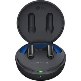 LG TONE Free DFP9 In-Ear-Kopfhörer (Active Noise Cancelling (ANC), Echo Noise Cancellation (ENC), LED Ladestandsanzeige, Rauschunterdrückung, Sprachsteuerung, UV-Reinigung, Google Assistant, Siri, Wireless, Bluetooth), schwarz