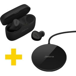 Jabra Connect 5t (Elite 5 + Wireless Charging Pad) wireless In-Ear-Kopfhörer (Active Noise Cancelling (ANC), Alexa, Google Assistant, Siri, Bluetooth), schwarz