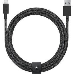 Native Union Belt Cable USB-A to Lightning 1,2m Smartphone-Kabel, Lightning, USB Typ A, (120 cm), schwarz
