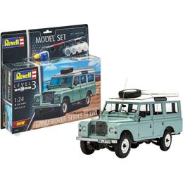 Revell® Modellbausatz Land Rover Series III, Maßstab 1:24, Made in Europe, blau|schwarz|weiß
