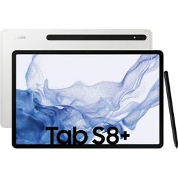Samsung Galaxy Tab S8+ Tablet (12,4", 256 GB, Android), silberfarben