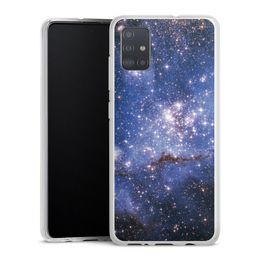 DeinDesign Galaxy A51 Handy Silikon H&uuml;lle Case transparent Handyh&uuml;lle Galaxy Weltall Weltraum Silikon Case