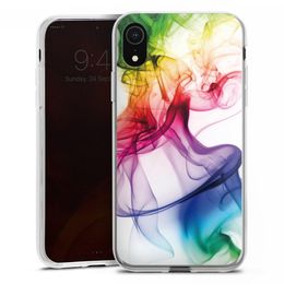 DeinDesign iPhone Xr Handy Silikon H&uuml;lle Case transparent Handyh&uuml;lle Rainbow Colour Water Silikon Case