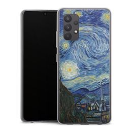 DeinDesign Galaxy A32 4G Handy Silikon H&uuml;lle Case transparent Handyh&uuml;lle The Starry Night Kunst Silikon Case