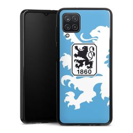 DeinDesign Galaxy A12 Handy Silikon H&uuml;lle Case schwarz Handyh&uuml;lle Official Licensed Product Tsv 1860 M&uuml;nchen Coat Of Arms