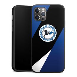 DeinDesign iPhone 12 Pro Handy Premium Silikon H&uuml;lle Handyh&uuml;lle schwarz Case Official Licensed Product Dsc Arminia Bielefeld Silikon Premium Case