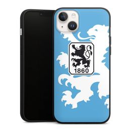 DeinDesign iPhone 14 Handy Premium Silikon H&uuml;lle Handyh&uuml;lle schwarz Case Coat Of Arms Tsv 1860 M&uuml;nchen Official Licensed Product Silikon Premium Case