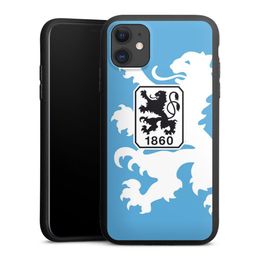 DeinDesign iPhone 11 Handy Premium Silikon H&uuml;lle Handyh&uuml;lle schwarz Case Tsv 1860 M&uuml;nchen Official Licensed Product Coat Of Arms Silikon Premium Case