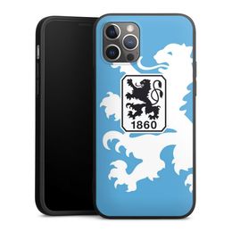 DeinDesign iPhone 12 Pro Handy Premium Silikon H&uuml;lle Handyh&uuml;lle schwarz Case Coat Of Arms Tsv 1860 M&uuml;nchen Official Licensed Product Silikon Premium Case