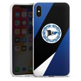 DeinDesign iPhone Xs Max Handy Silikon H&uuml;lle Case transparent Handyh&uuml;lle Official Licensed Product Dsc Arminia Bielefeld Silikon Case