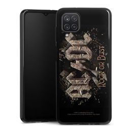 DeinDesign Galaxy A12 Handy Silikon H&uuml;lle Case schwarz Handyh&uuml;lle Rock Or Bust Official Licensed Product Acdc