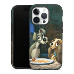 DeinDesign iPhone 14 Pro Handy Panzer Handyh&uuml;lle robuste Outdoor H&uuml;lle Schutzh&uuml;lle matt Lady And The Tramp Disney Official Licensed Product Tough Case