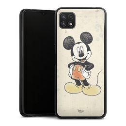 DeinDesign Galaxy A22 5G Handy Silikon Hülle Case schwarz Handyhülle Mickey & Minnie Mouse Official Licensed Product Water Colour