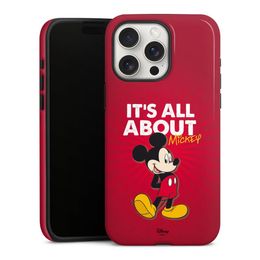 DeinDesign iPhone 15 Pro Max Handy Panzer Handyh&uuml;lle robuste Outdoor H&uuml;lle Schutzh&uuml;lle gl&auml;nzend Disney Official Licensed Product Mouse Tough Case