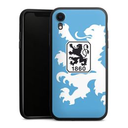 DeinDesign iPhone Xr Handy Premium Silikon H&uuml;lle Handyh&uuml;lle schwarz Case Coat Of Arms Tsv 1860 M&uuml;nchen Official Licensed Product Silikon Premium Case
