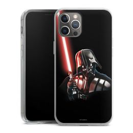 DeinDesign iPhone 12 Pro Max Handy Silikon H&uuml;lle Case transparent Handyh&uuml;lle Merchandise Darth Vader Star Wars Silikon Case