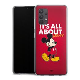 DeinDesign Galaxy A32 4G Handy Silikon H&uuml;lle Case transparent Handyh&uuml;lle Disney Official Licensed Product Mouse Silikon Case