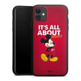 DeinDesign iPhone 11 Handy Premium Silikon H&uuml;lle Handyh&uuml;lle schwarz Case Disney Mouse Official Licensed Product Silikon Premium Case