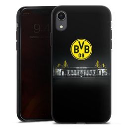 DeinDesign iPhone Xr Handy Silikon H&uuml;lle Case schwarz Handyh&uuml;lle Borussia Dortmund Stadium Bvb