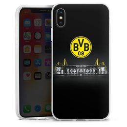 DeinDesign iPhone Xs Max Handy Silikon H&uuml;lle Case transparent Handyh&uuml;lle Borussia Dortmund Stadium Bvb Silikon Case