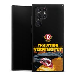 DeinDesign Galaxy S22 Ultra Handy Silikon H&uuml;lle Case schwarz Handyh&uuml;lle Sgd Sg Dynamo Dresden Merchandise