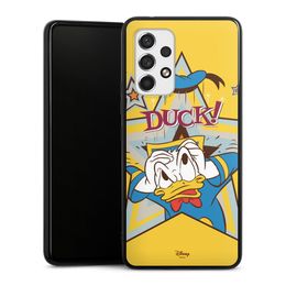 DeinDesign Galaxy A53 5G Handy Silikon H&uuml;lle Case schwarz Handyh&uuml;lle Disney Official Licensed Product Donald Duck
