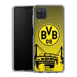 DeinDesign Galaxy A12 Handy Silikon H&uuml;lle Case transparent Handyh&uuml;lle Bvb Stadium Borussia Dortmund Silikon Case