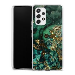 DeinDesign Galaxy A53 5G Handy Silikon H&uuml;lle Case transparent Handyh&uuml;lle Muster Glitzer Marble Silikon Case