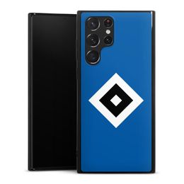 DeinDesign Galaxy S22 Ultra Handy Silikon H&uuml;lle Case schwarz Handyh&uuml;lle Logo Hsv Hamburger Sv